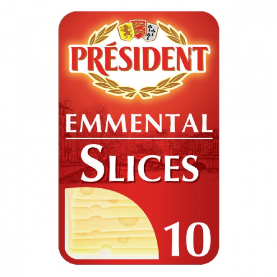 President Emmental Sliced - Président Cheese